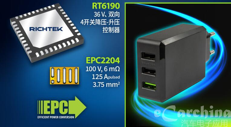 立锜科技与宜普电源转换携手推出小型化、140 W快充解决方案 - 功率器件 - 汽车电子应用